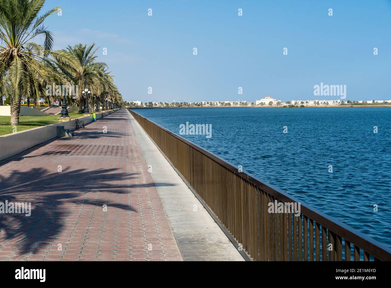 Kalba Corniche in Sharjah United Arab Emirates (UAE) on a beautiful day ...