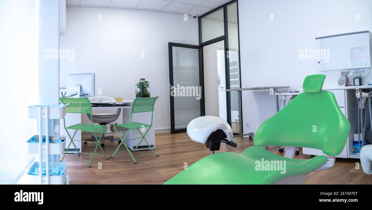 Dental Clinic Interior Working Boxes and Tools Stock Photo - Alamy