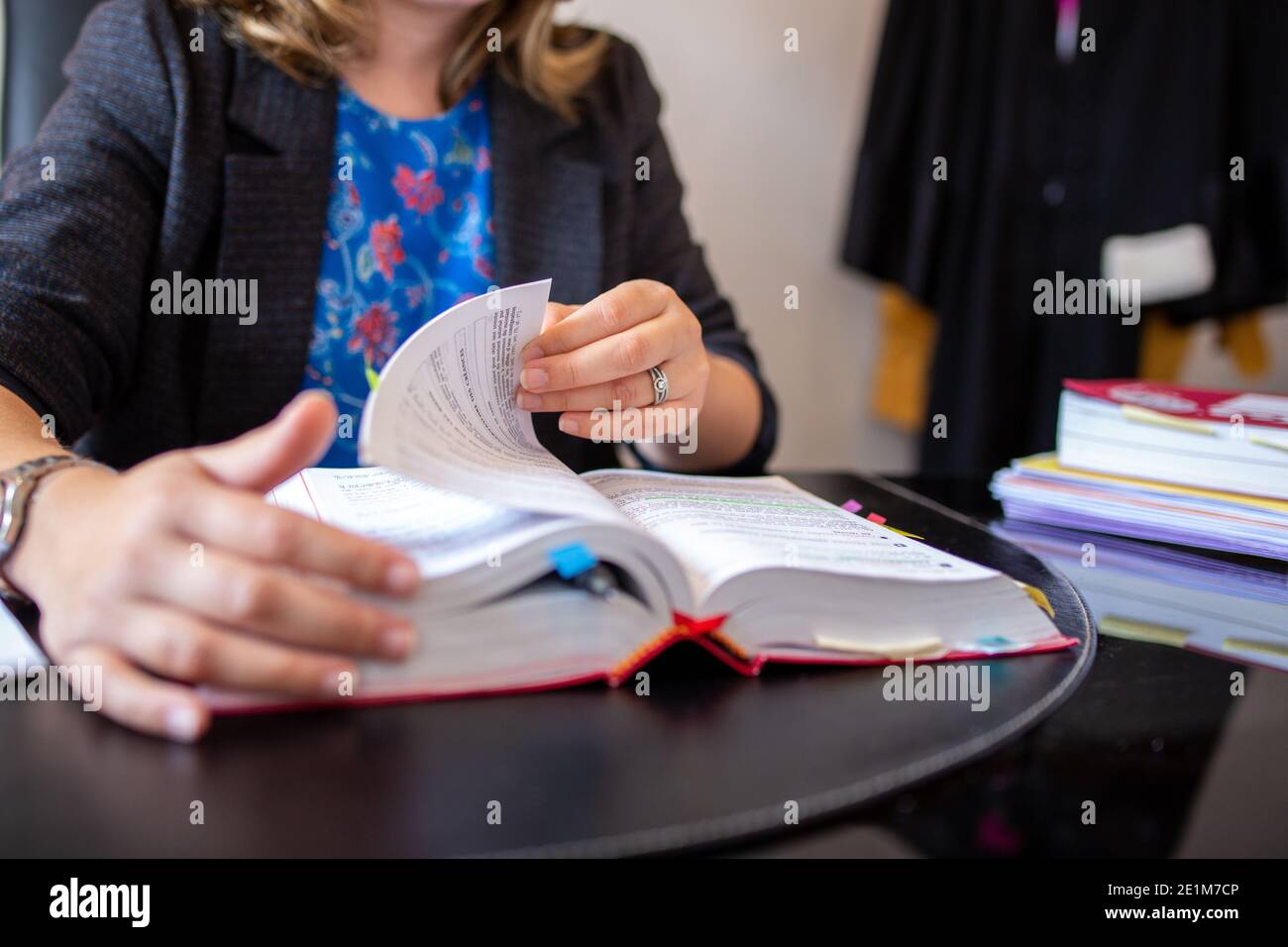 French Justice Code of French Laws - Red Book of Laws Stock Photo - Alamy