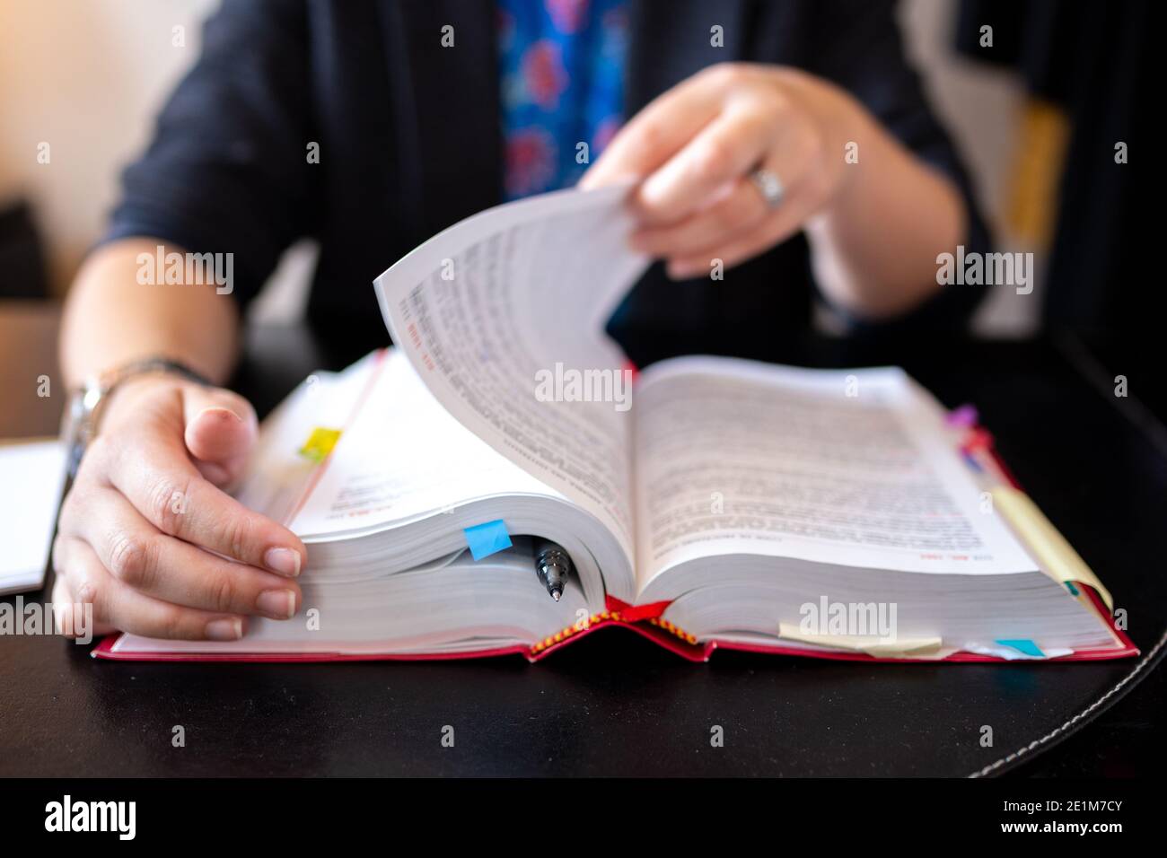 French Justice Code of French Laws - Red Book of Laws Stock Photo - Alamy