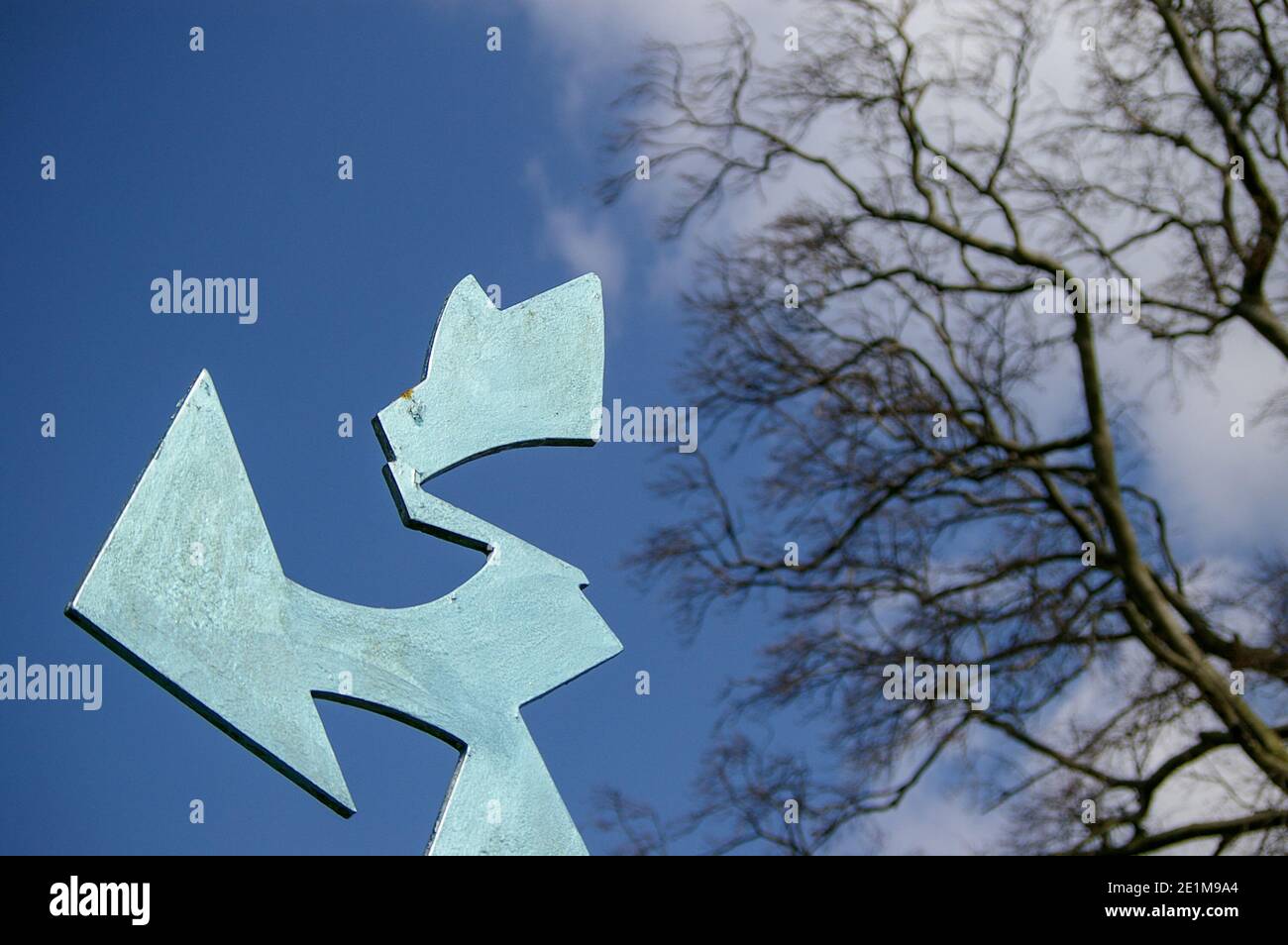 Fire, a modern piece by David Annesley in the Sculpture Garden in the ...