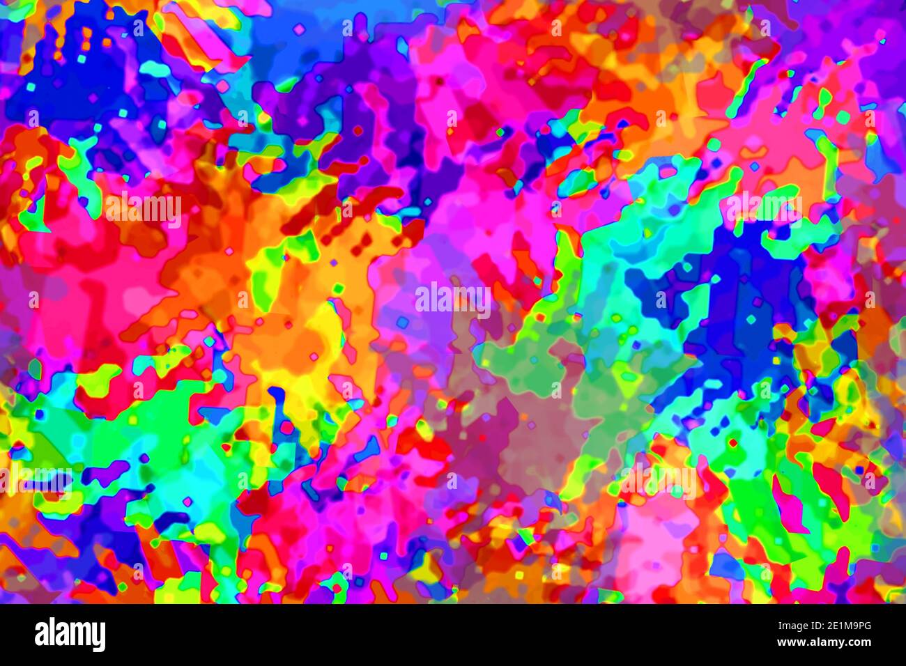 colorful multi-colored background of decals of various chaotic shapes ...