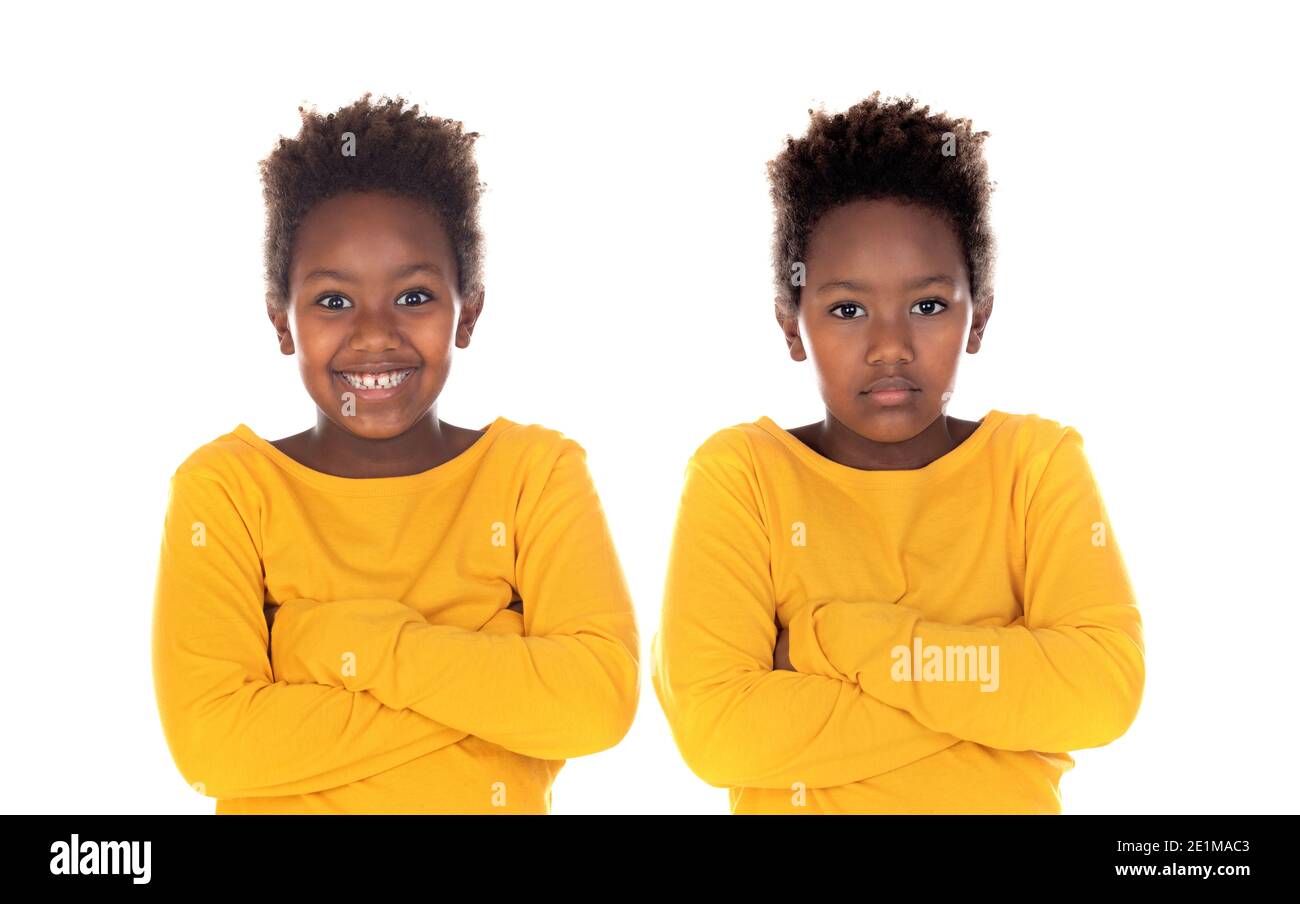 African American Angry Children Faces