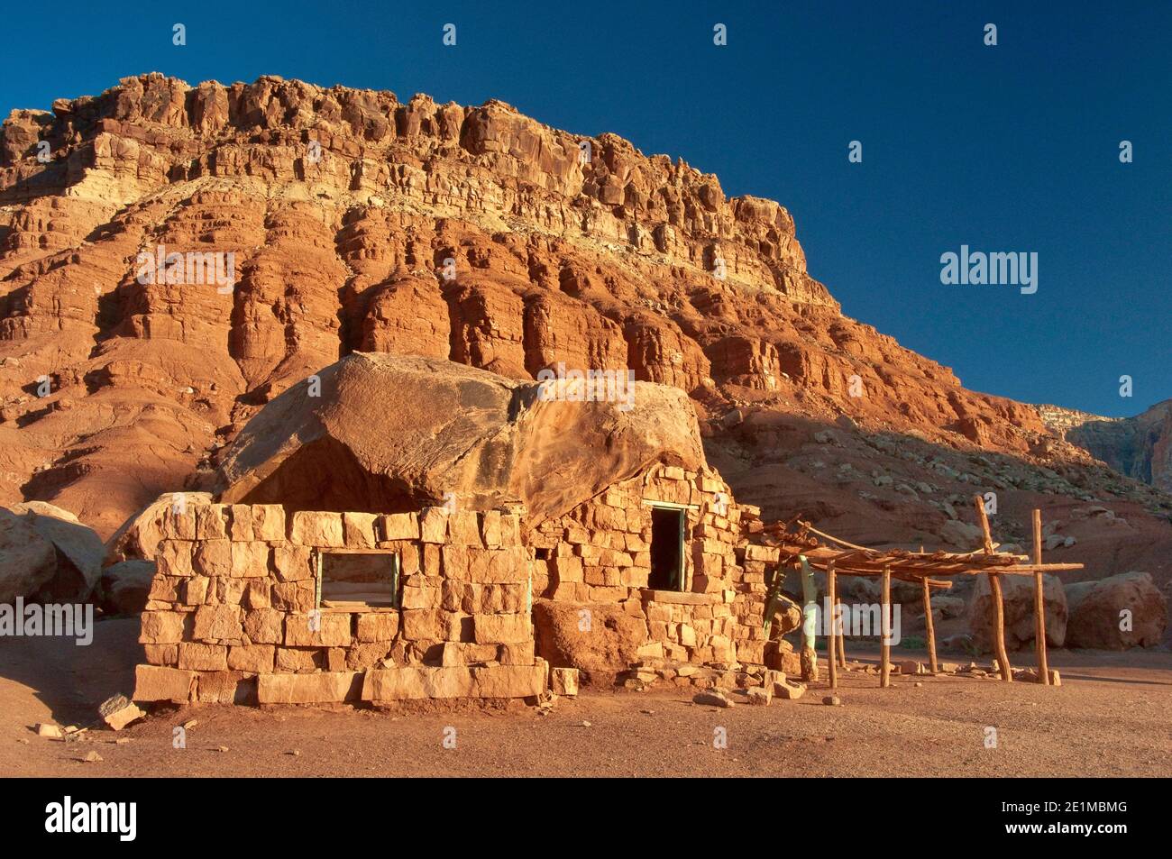 Stone house at Vermilion Cliffs National Monument, Arizona, USA Stock ...