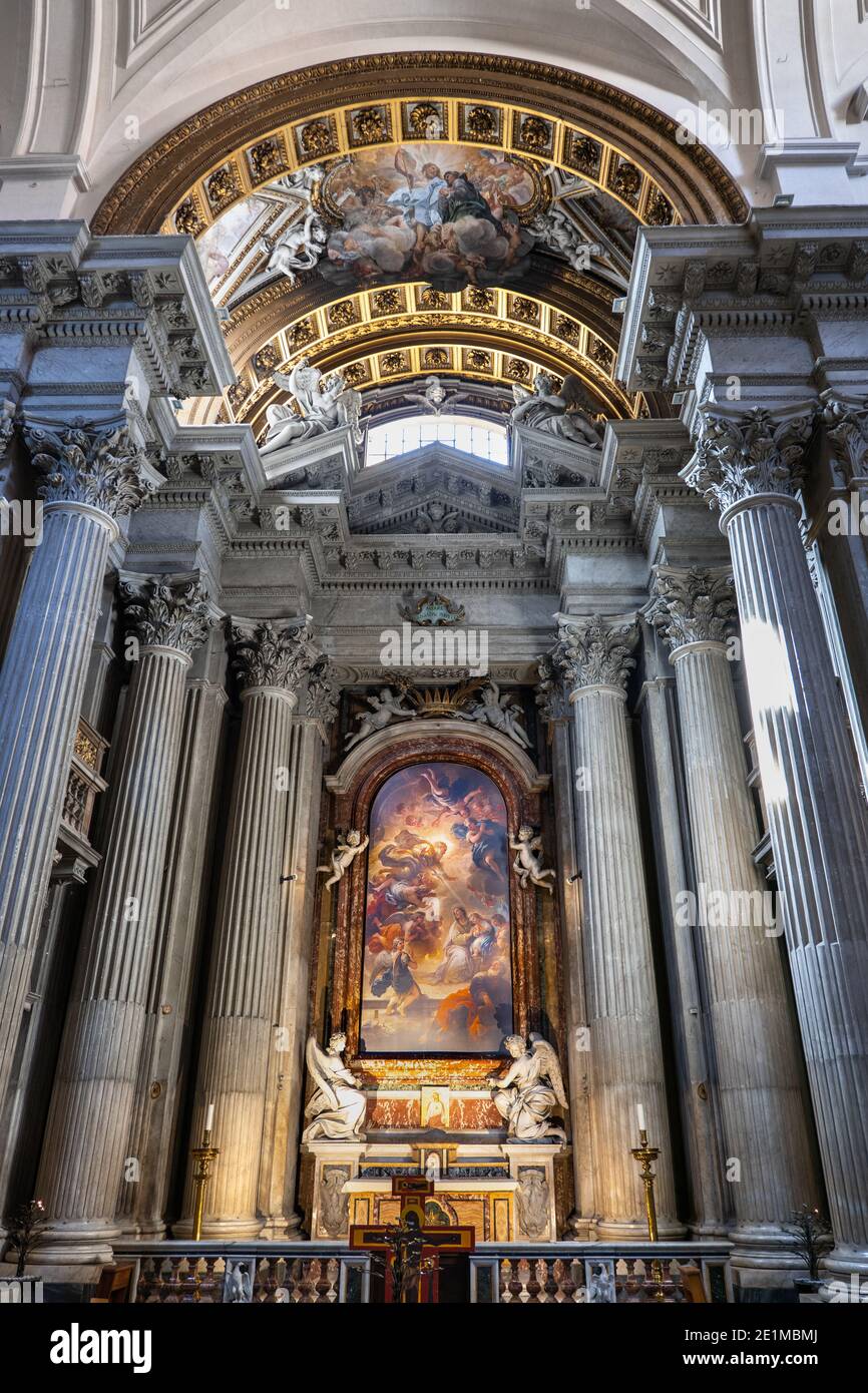 Santa maria in portico in campitelli interior hi-res stock photography ...