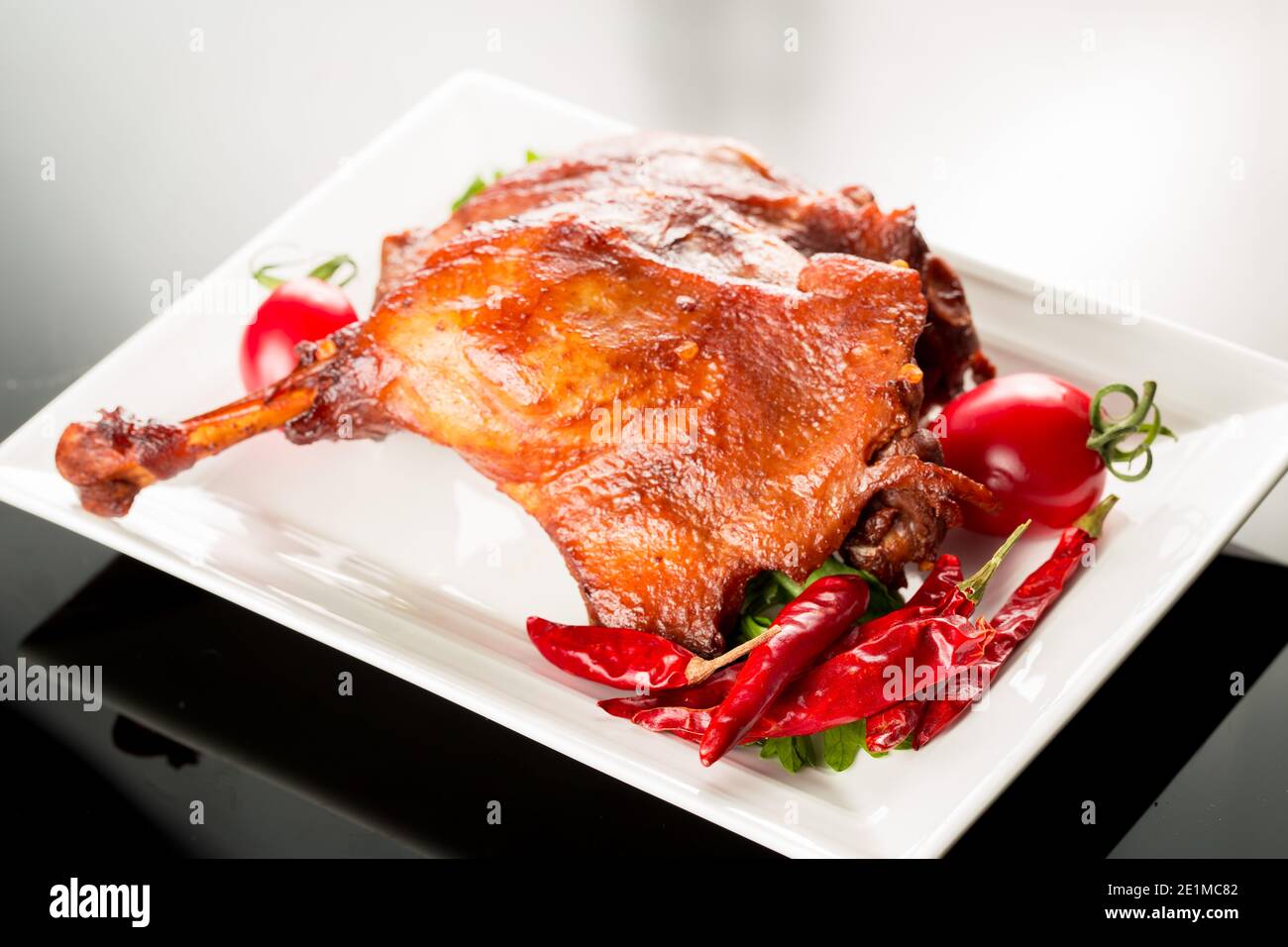 Confit duck legs with orange sauce hi-res stock photography and images ...