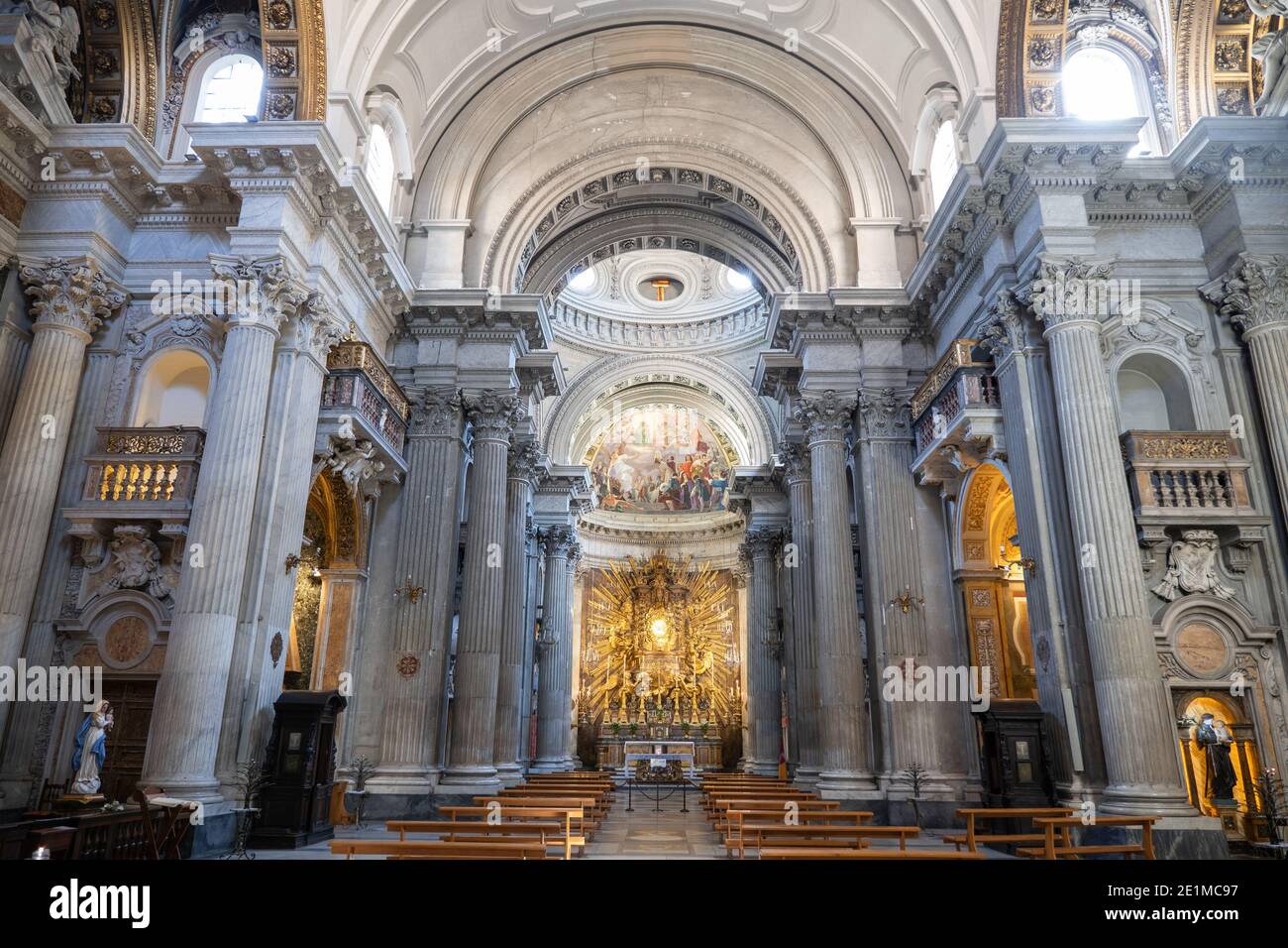 Santa Maria in Campitelli or Santa Maria in Portico church interior ...