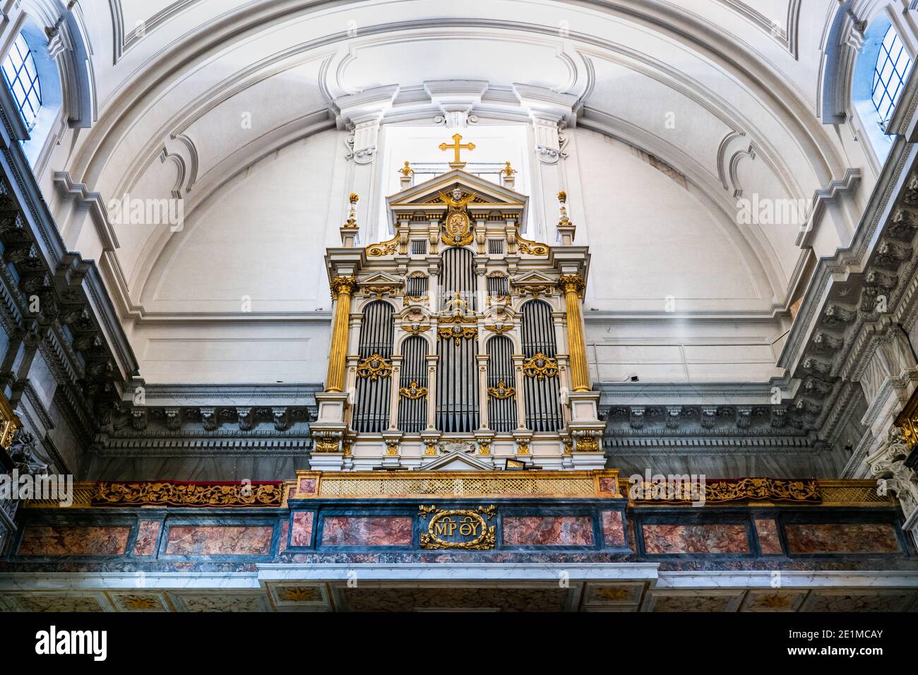 Santa maria in portico in campitelli interior hi-res stock photography ...