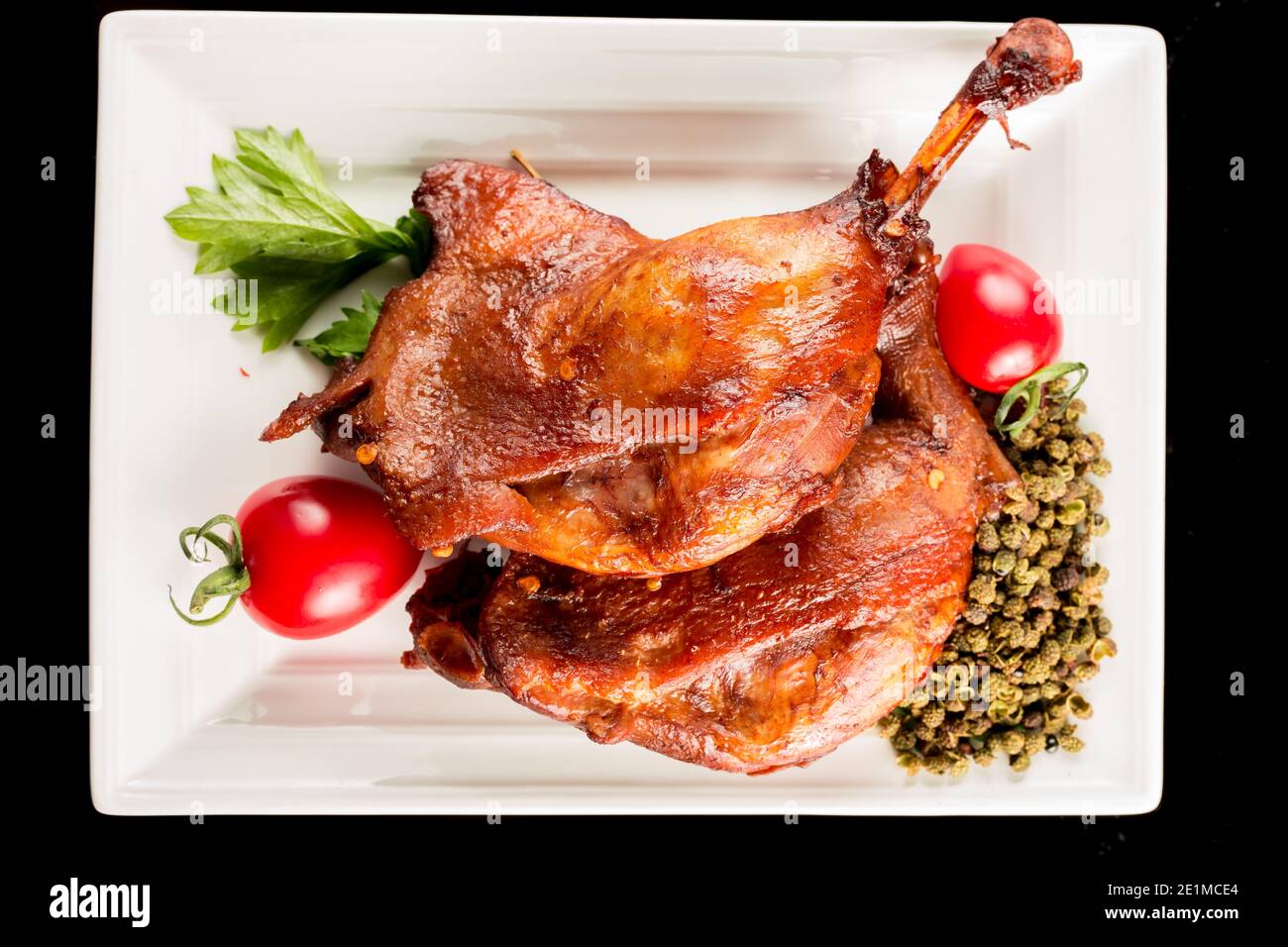 Confit duck legs with orange sauce hi-res stock photography and images ...