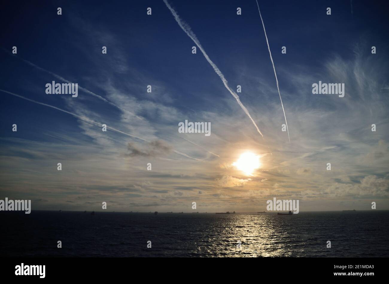 Many ships at sea hi-res stock photography and images - Alamy
