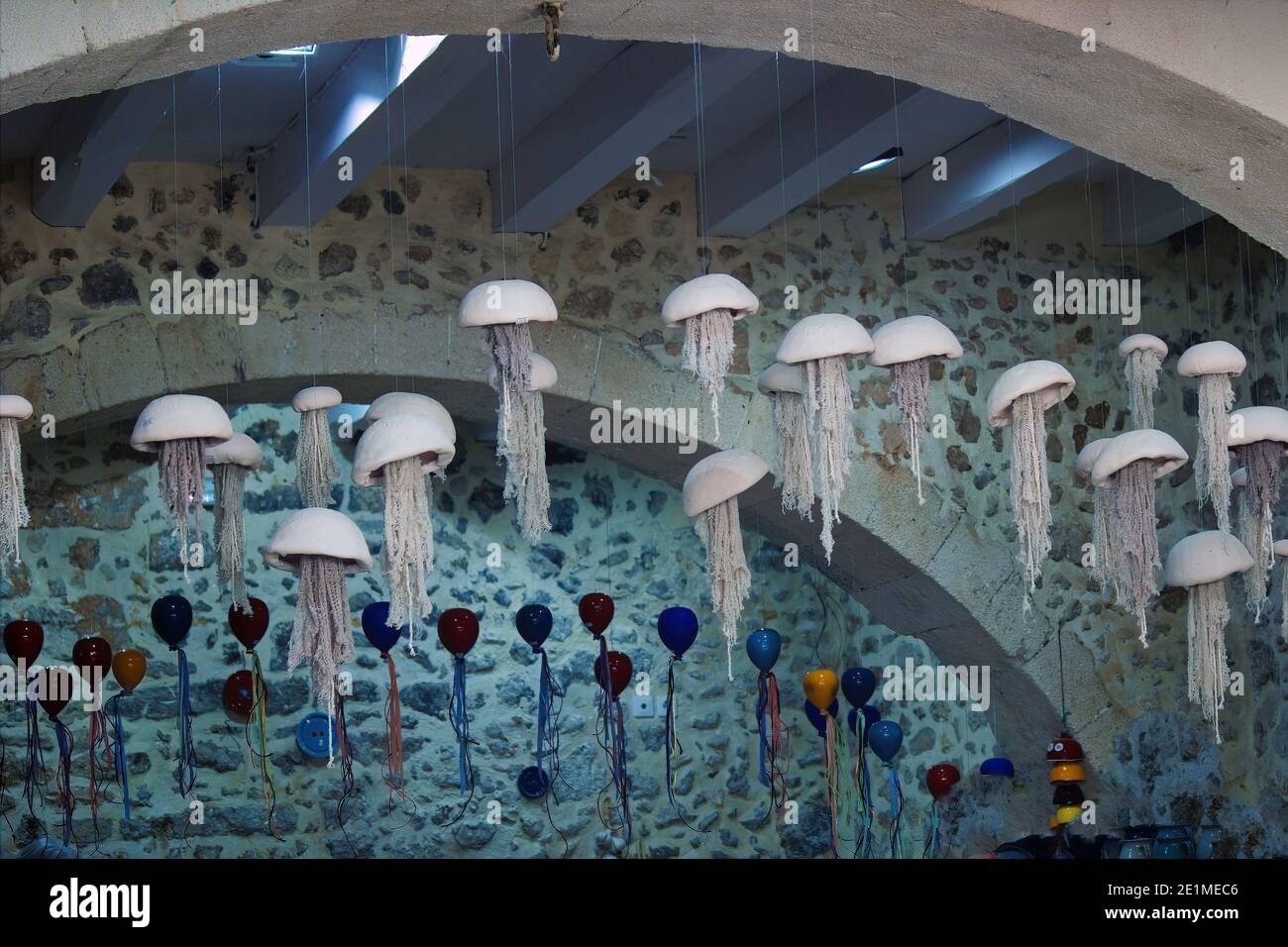 Jellyfish swimming greece hi-res stock photography and images - Alamy