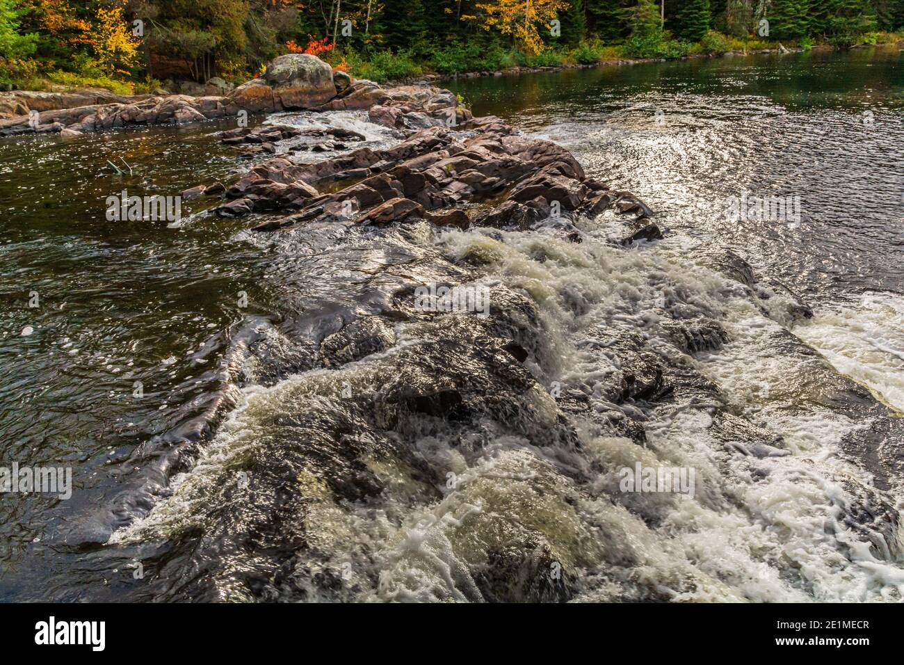 Marsh Falls Oxtongue River Muskoka County Dwight Ontario Canada Stock ...