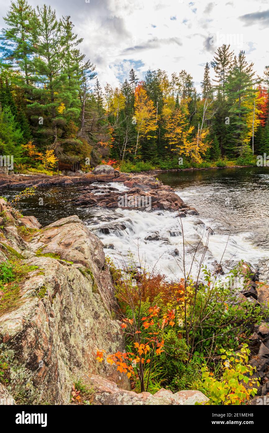 Marsh Falls Oxtongue River Muskoka County Dwight Ontario Canada Stock ...