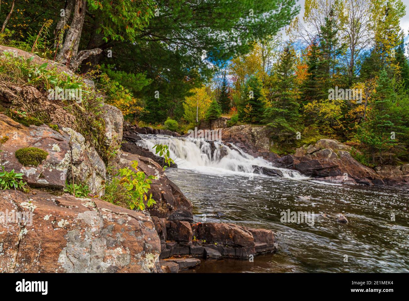 Marsh Falls Oxtongue River Muskoka County Dwight Ontario Canada Stock ...