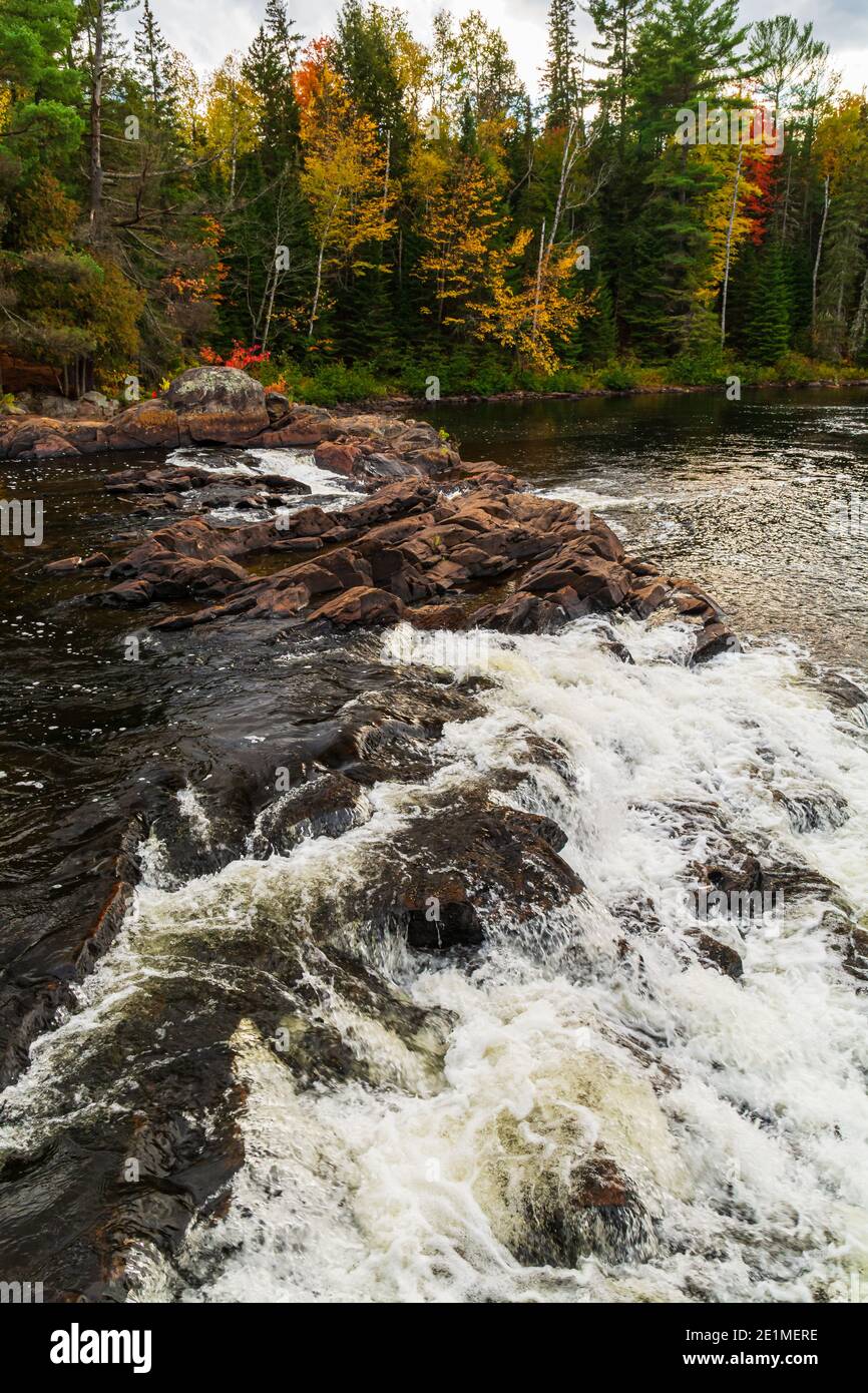 Marsh Falls Oxtongue River Muskoka County Dwight Ontario Canada Stock ...