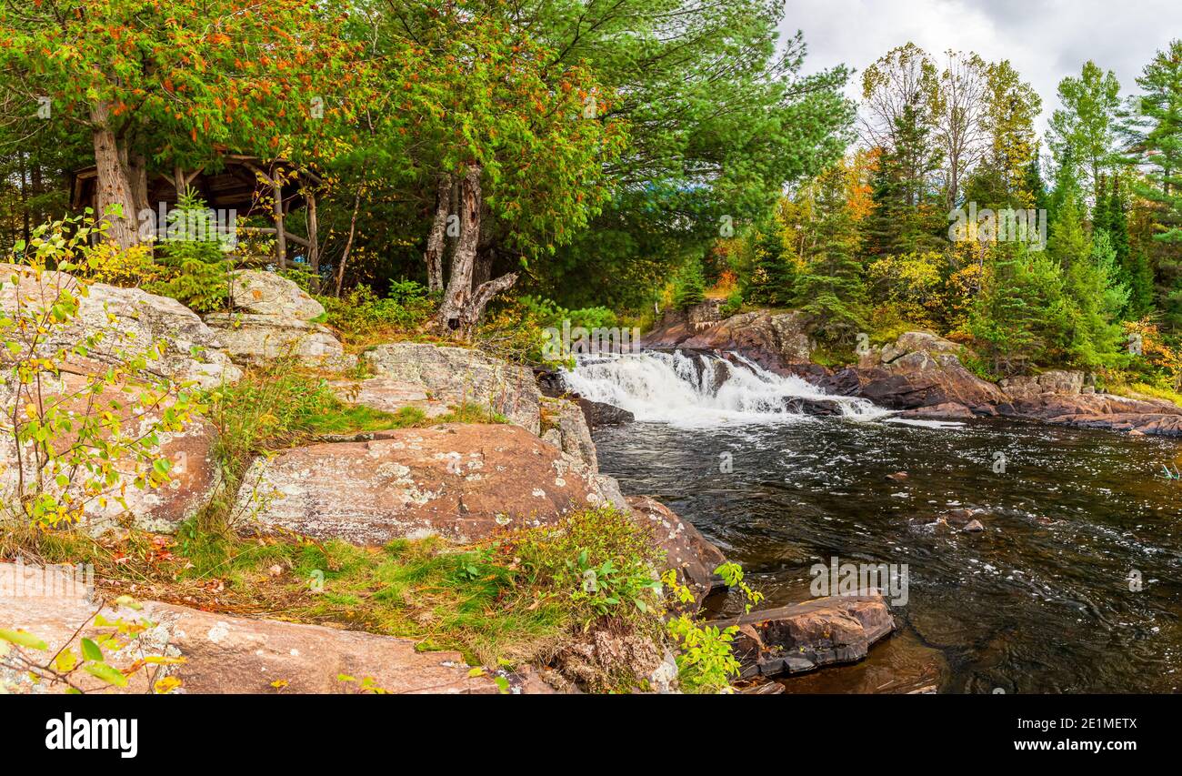 Marsh Falls Oxtongue River Muskoka County Dwight Ontario Canada Stock ...