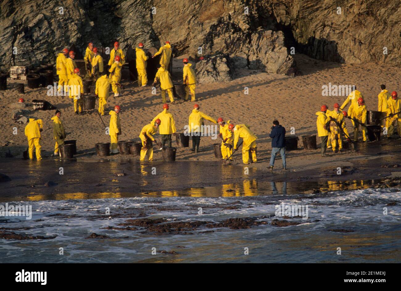 Oil spill caused by the sinking of the tanker Erika: cleaning of ...