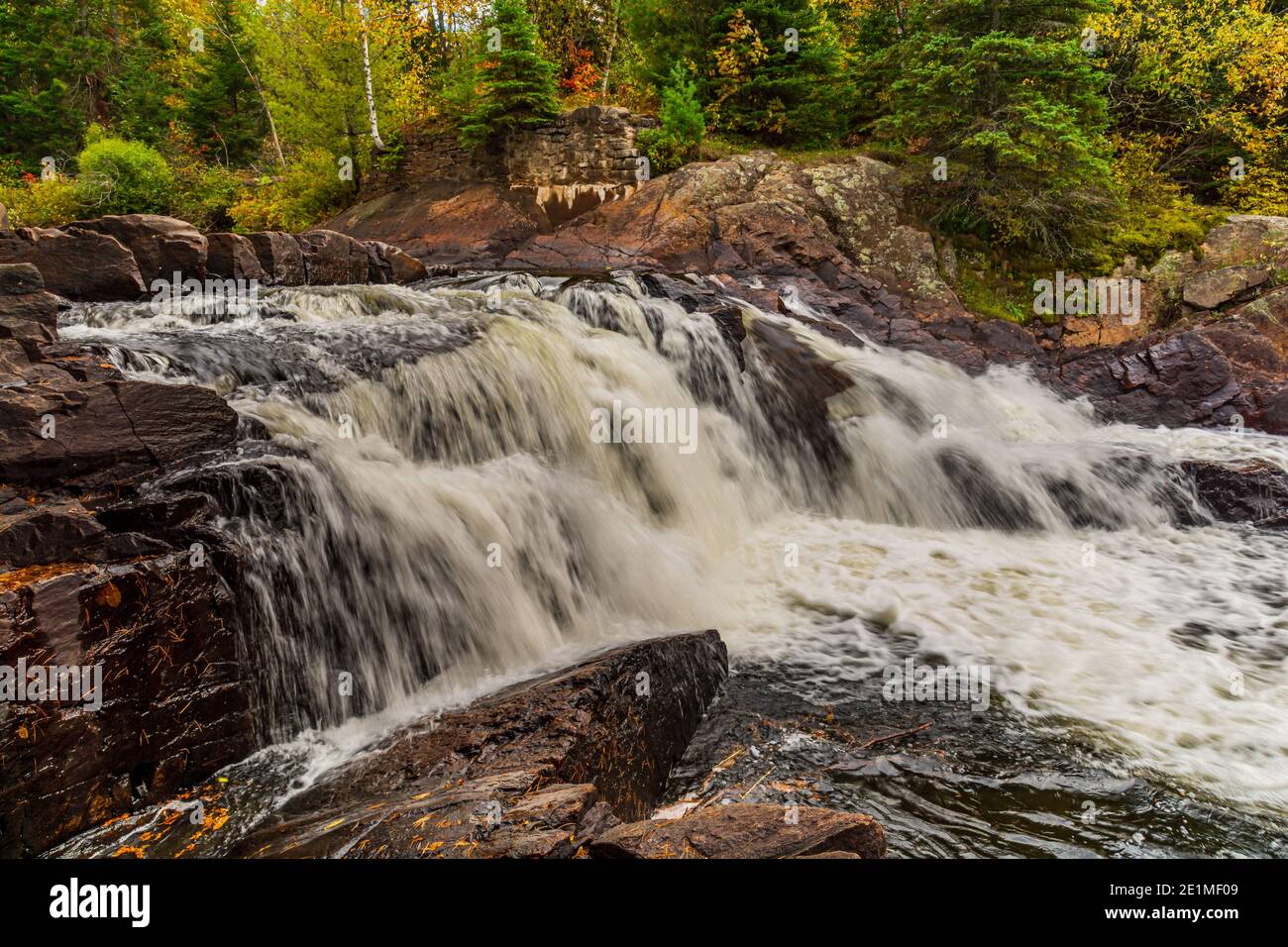 Marsh Falls Oxtongue River Muskoka County Dwight Ontario Canada Stock ...