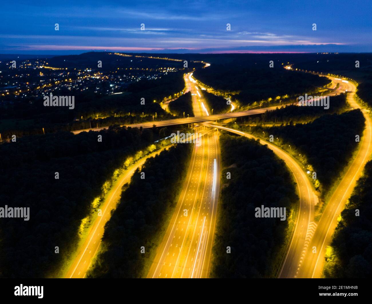 Motorway M25 Night High Resolution Stock Photography and Images - Alamy