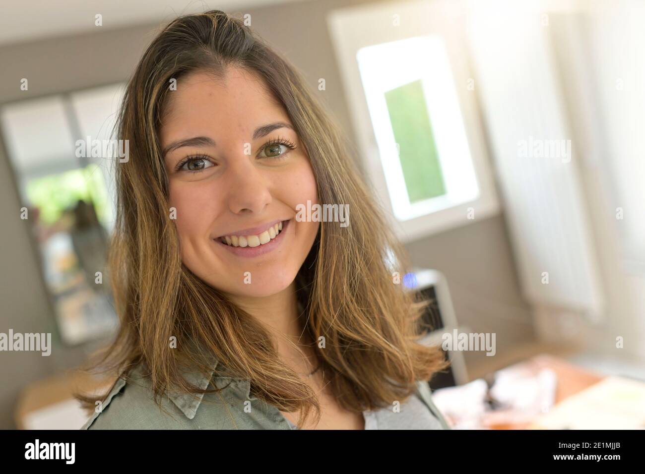 Portrait of 20-year-old student Stock Photo - Alamy