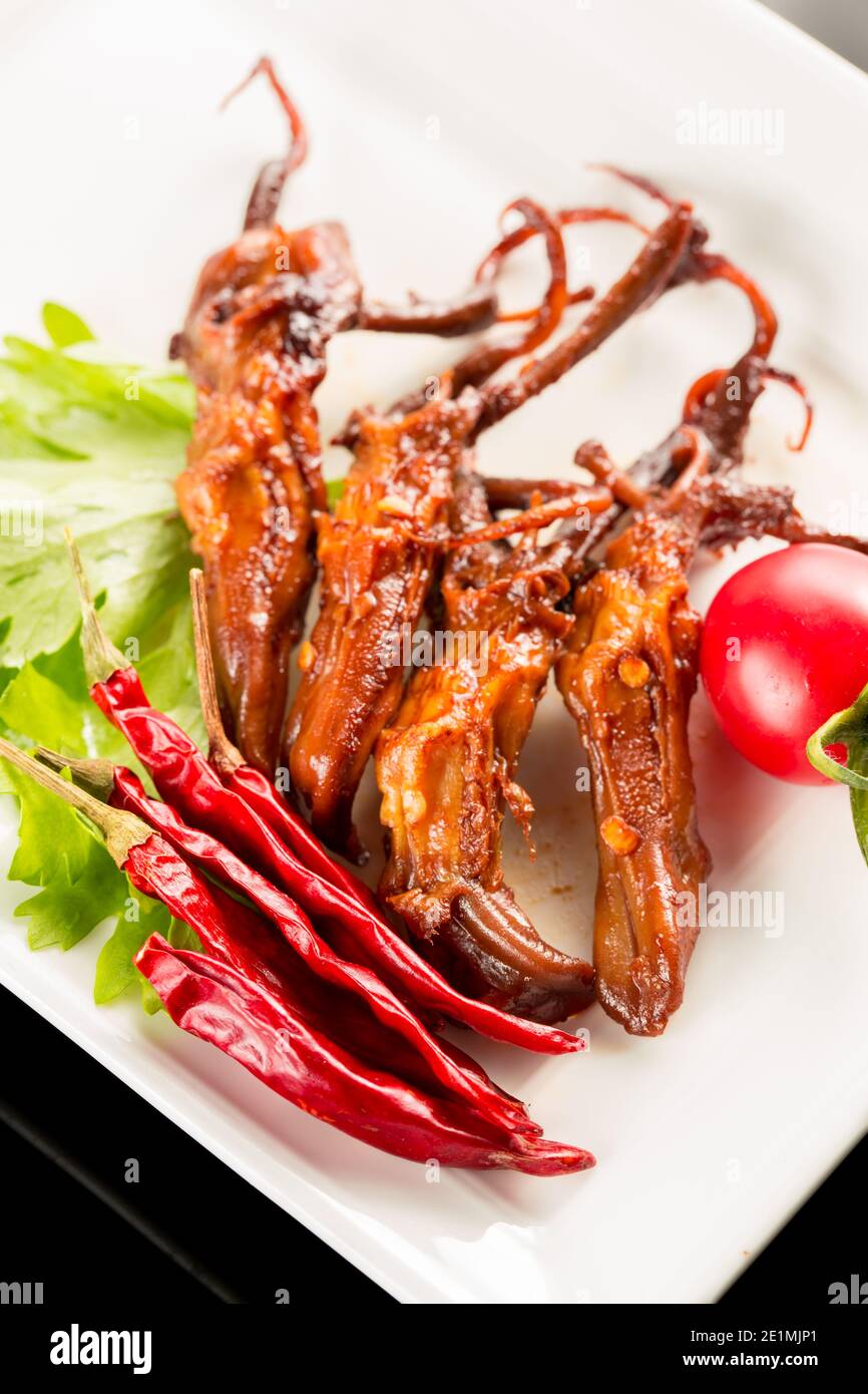 The Roast Duck Tongue High Resolution Stock Photography and Images - Alamy