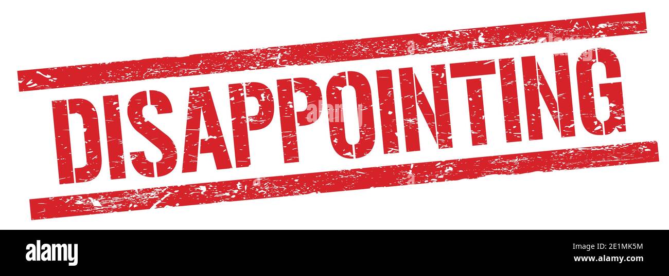 Disappointing Cut Out Stock Images & Pictures - Alamy