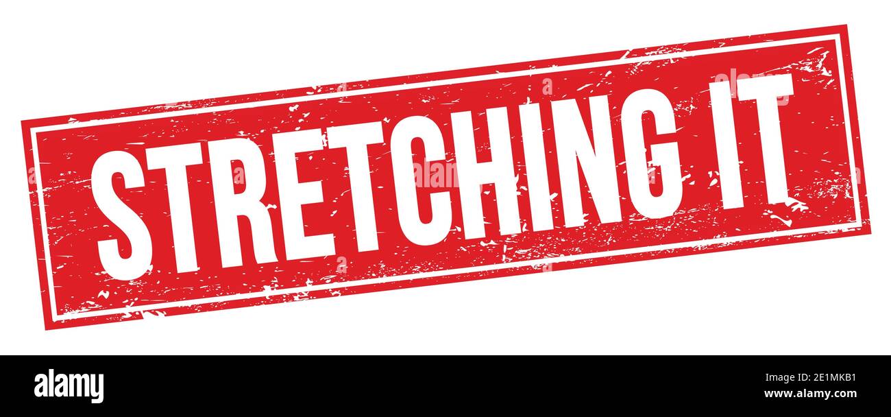 Stretching it stamp hi-res stock photography and images - Alamy