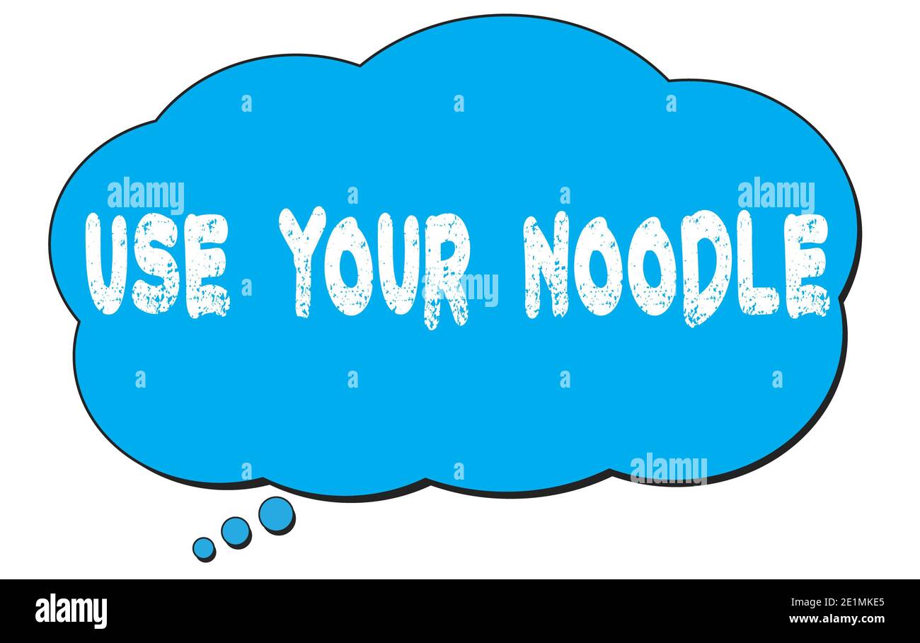 Use your noodle text hi-res stock photography and images - Alamy