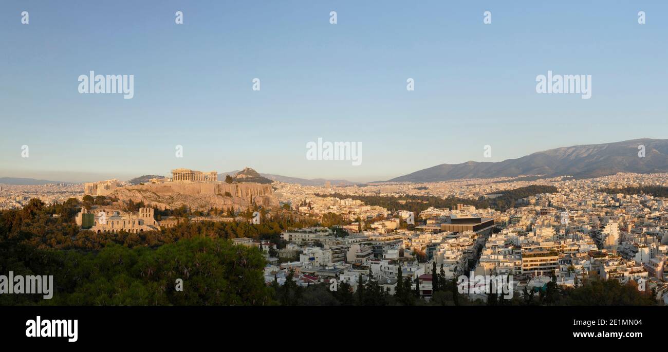 Athens - Skyline Acropolis Unesco World Heritage Stock Photo - Alamy