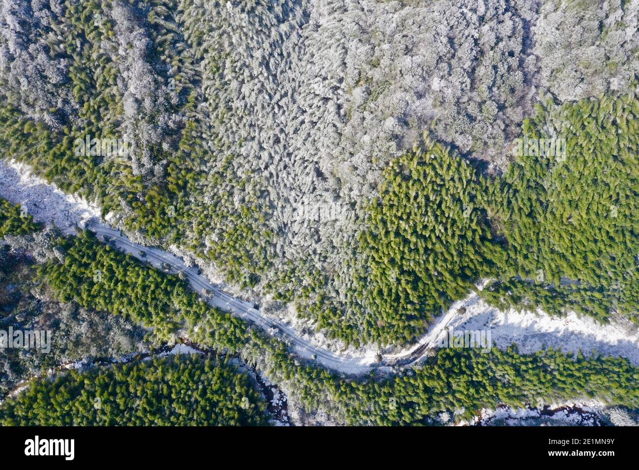 Wuyishan. 8th Jan, 2021. Aerial photo taken on Jan. 8, 2021 shows the ...