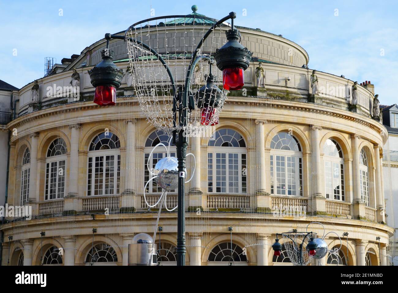 RENNES, FRANCE -26 DEC 2020- The Opera House in Rennes, capital of the ...