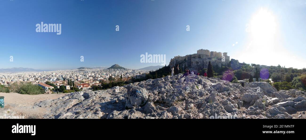 Athens - Skyline Acropolis Unesco World Heritage Stock Photo - Alamy