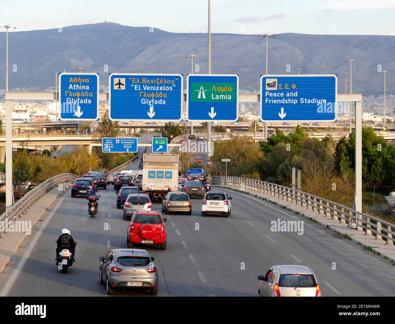 Athens motorway hi-res stock photography and images - Alamy
