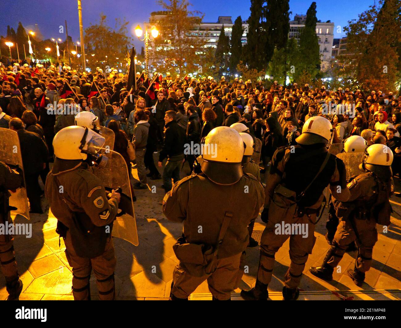 Protest athens hi-res stock photography and images - Alamy
