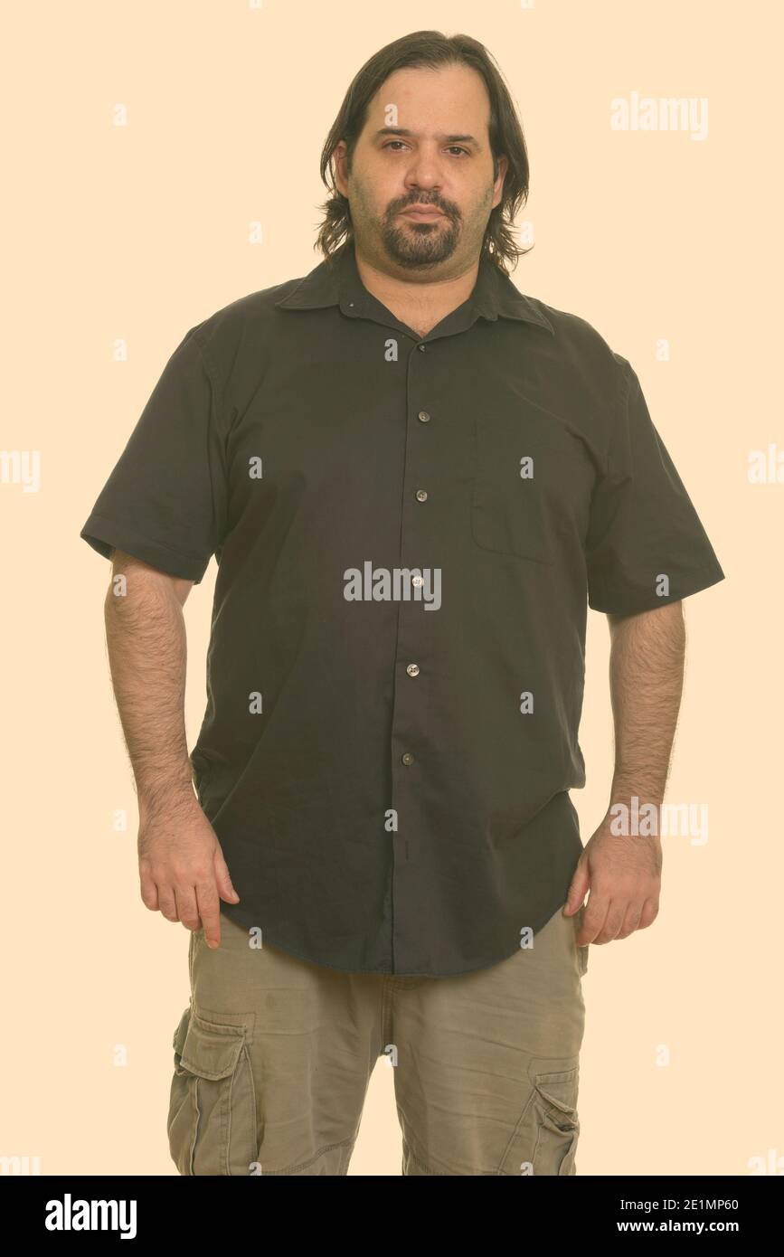 Fat Caucasian man Stock Photo - Alamy