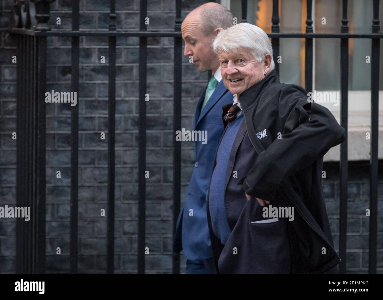 Stanley Johnson, father of Prime Minister Boris Johnson, Downing Street ...