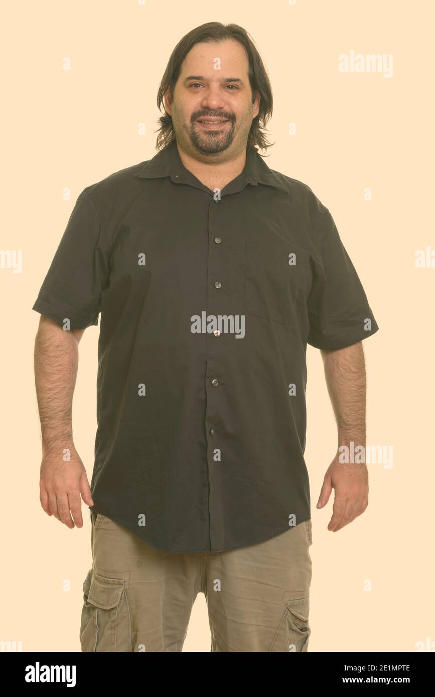 Fat man happy hi-res stock photography and images - Alamy