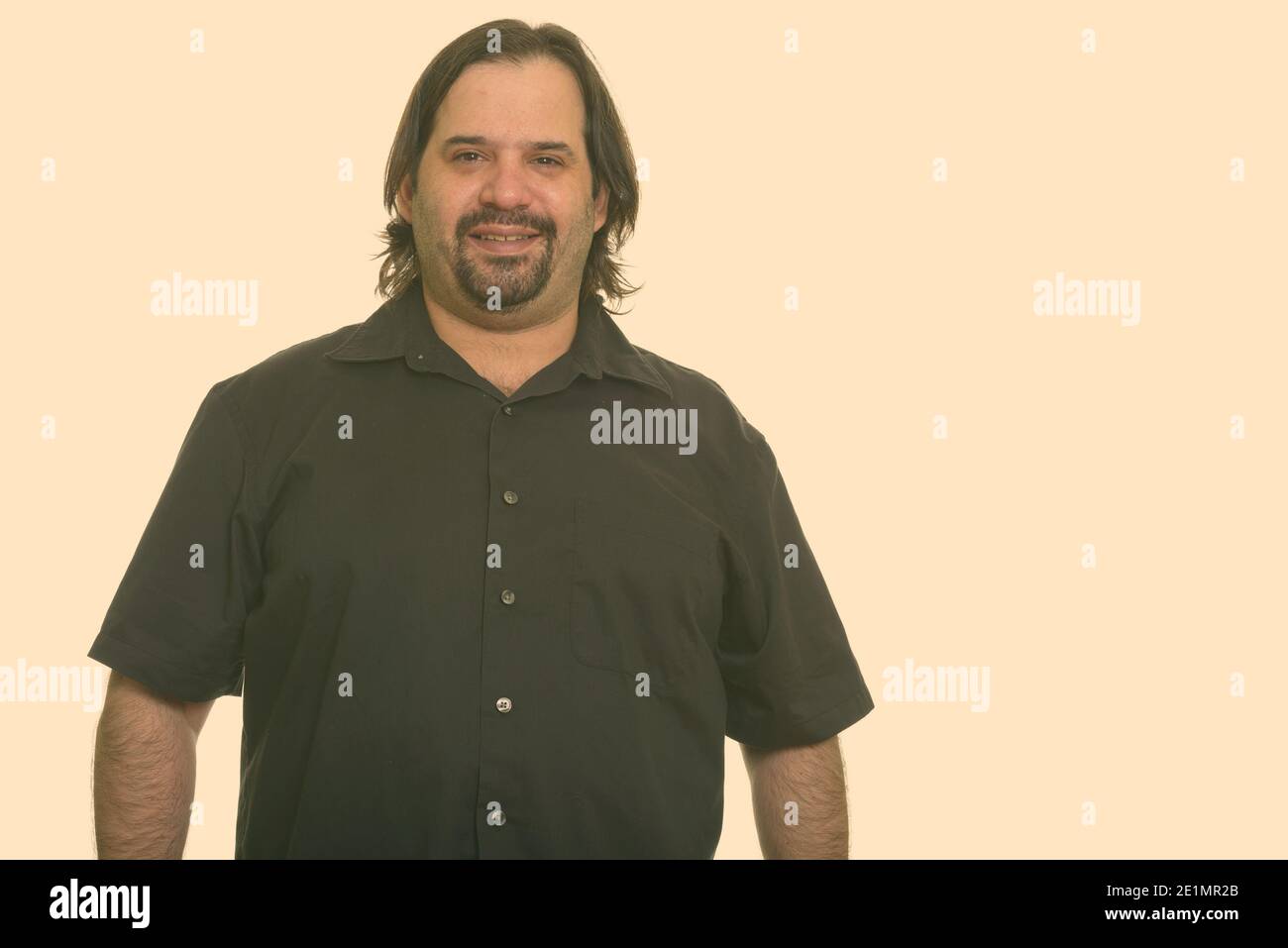 Happy fat man isolated hi-res stock photography and images - Alamy