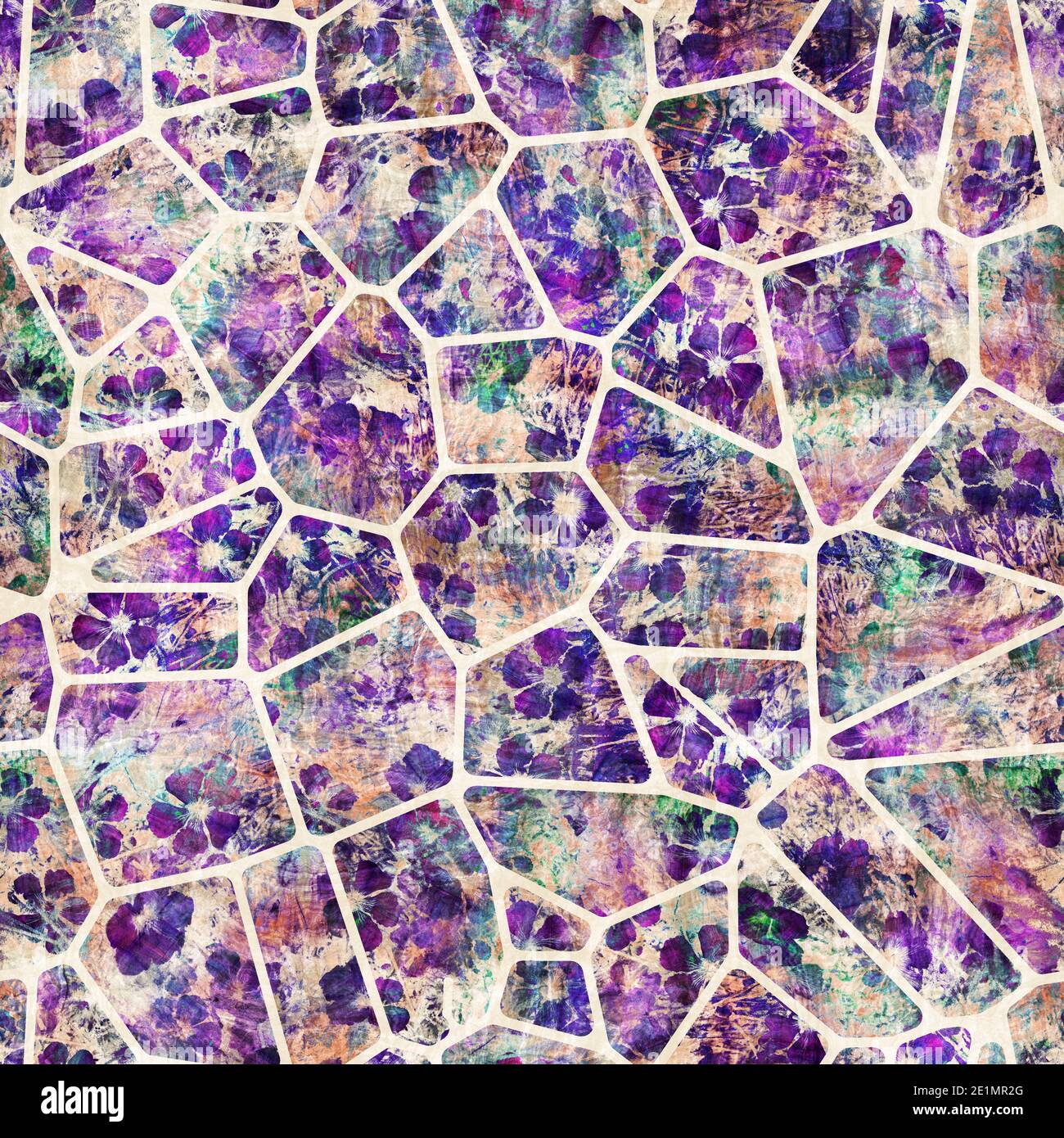 Seamless geo tile shape collage surface pattern Stock Photo - Alamy