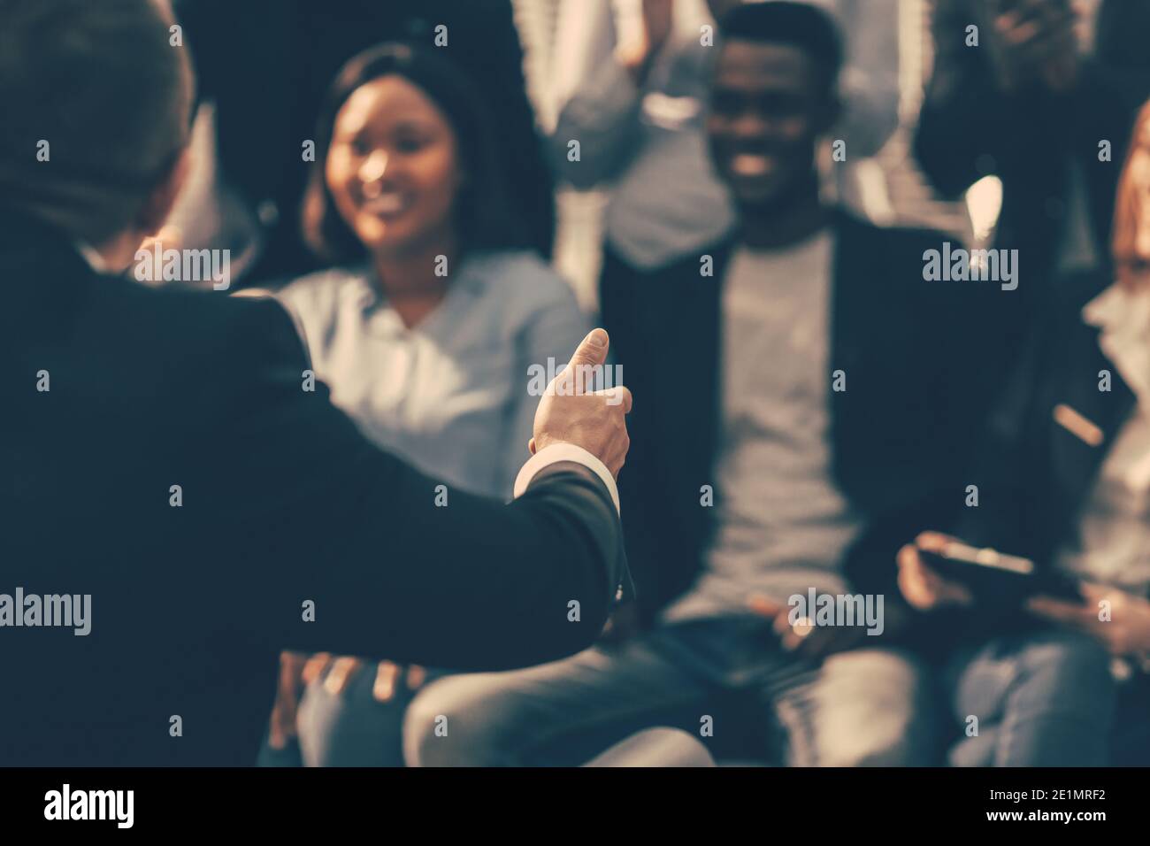 Person making speech hi-res stock photography and images - Alamy