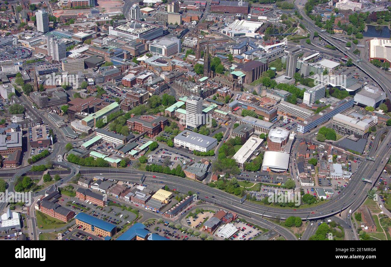 Coventry city centre aerial hi-res stock photography and images - Alamy