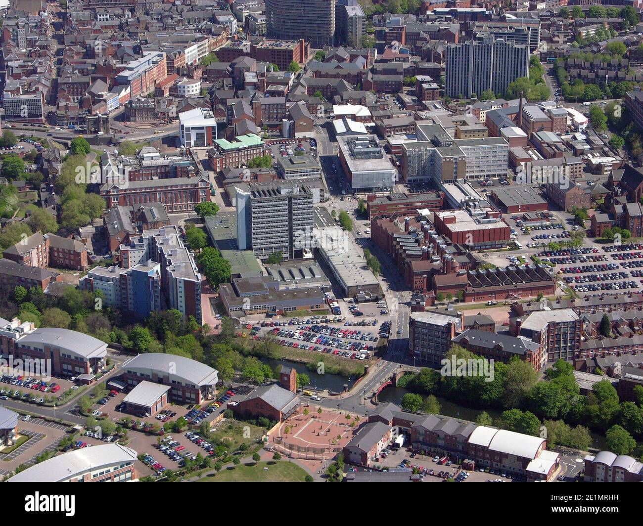 Aerial view of leicester hi-res stock photography and images - Alamy