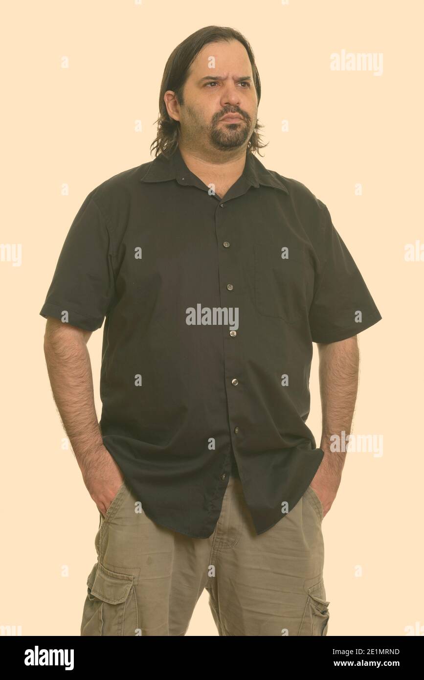 Fat man isolated hi-res stock photography and images - Alamy