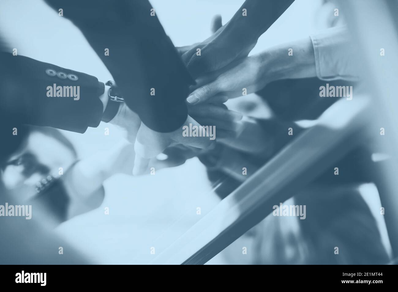 Bottom view hands diversity hi-res stock photography and images - Alamy