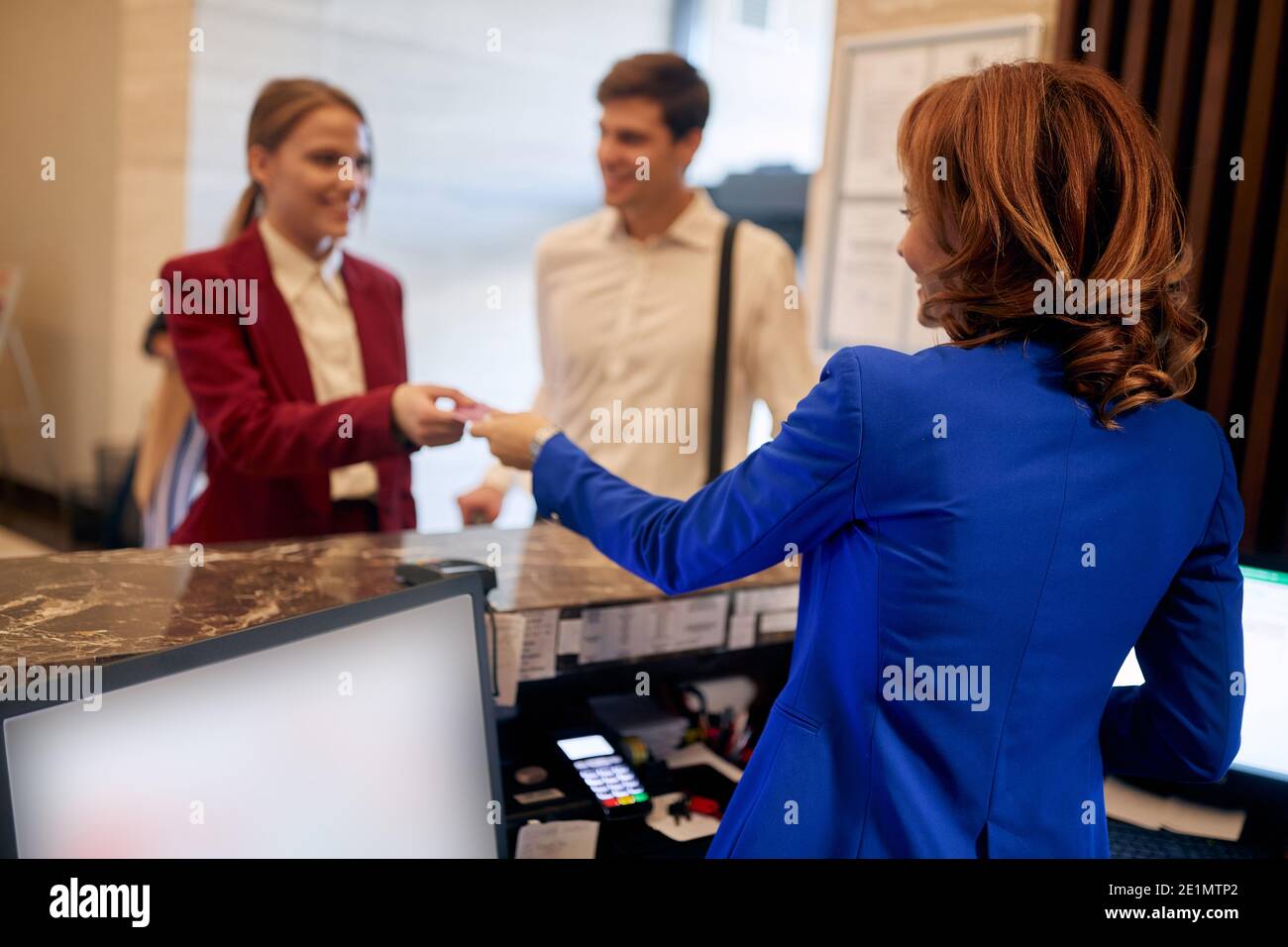 Front reservation reception desk counter hi-res stock photography and ...
