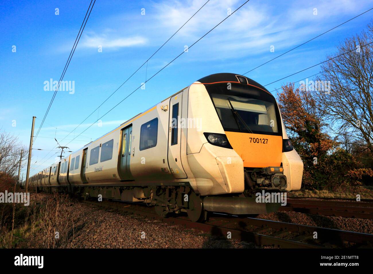 700127 Thameslink, Offord Cluny village, East Coast Main Line Railway ...