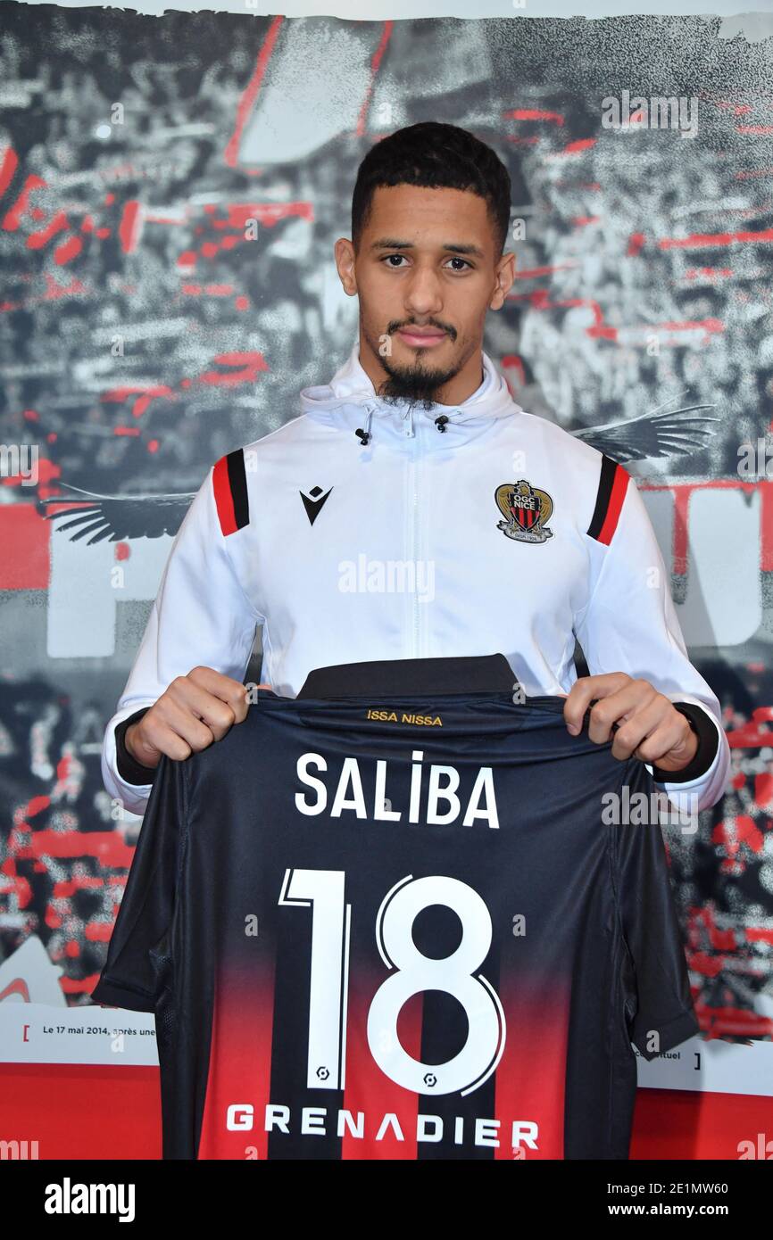 Nice, France. 8th Jan 2021. Player William Saliba - Presentation of the ...