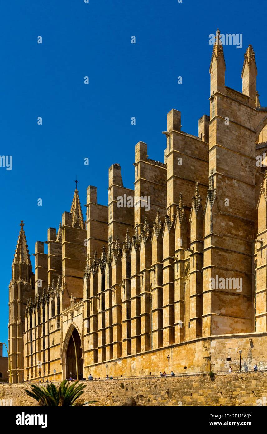 Gothic architecture of the balearic islands hi-res stock photography ...