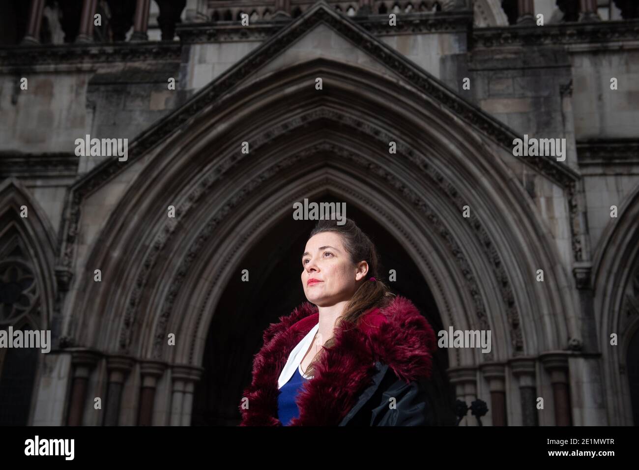 Paula Parfitt, the mother of Pippa Knight, outside the Royal Courts of ...