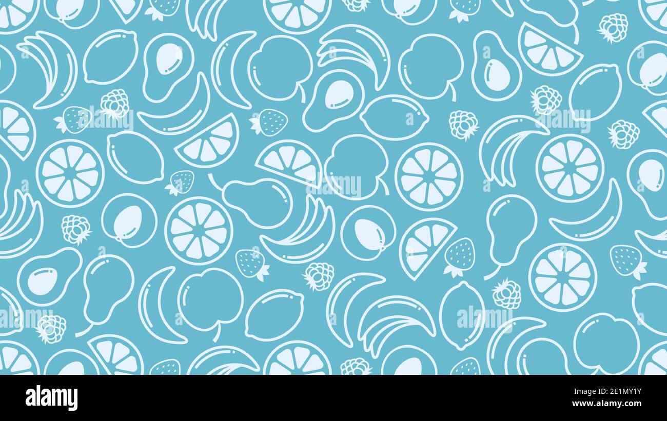 Various food seamless pattern Hand drawn background texture Stock Photo ...